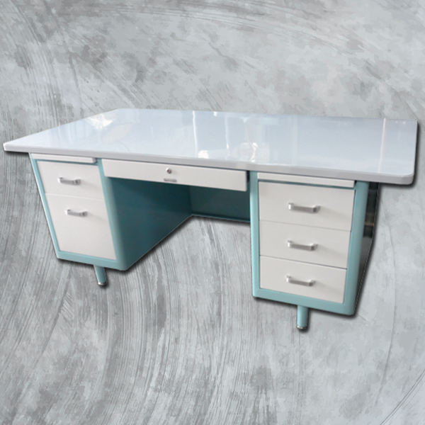 70" Steelcase Vintage Tanker Desk - Retro Office Inc