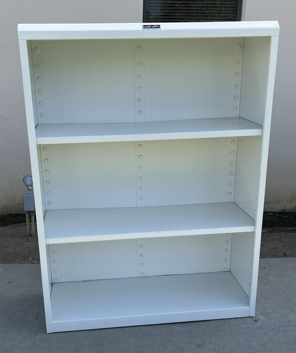 Holga Vintage White Metal Bookcase - Retro Office Inc