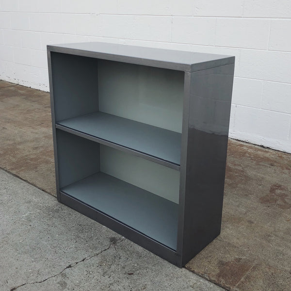 2 level metal bookcase - Retro Office Inc