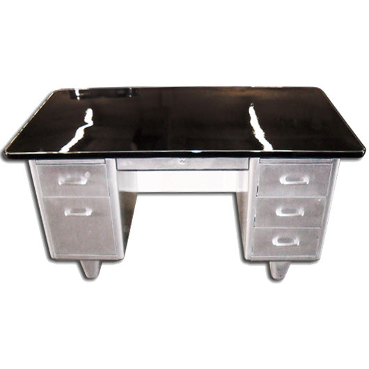 68" Allsteel Equipment Pontoon Leg Tanker Desk - Retro Office Inc