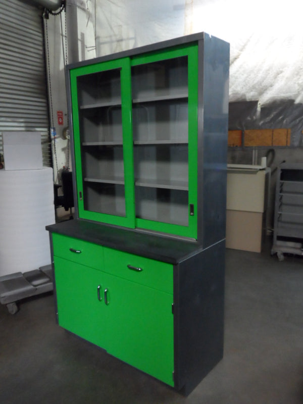 Industrial Work Bench With Hutch - Retro Office Inc