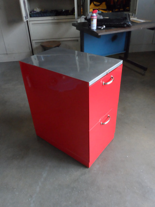 File/File Vintage Steel Pedestal - Retro Office Inc