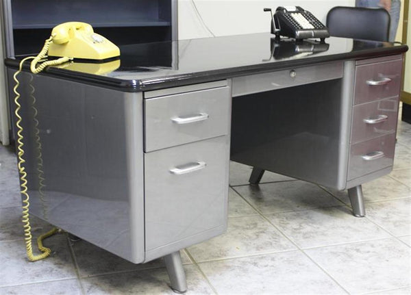 Basic Metal All Steel Desk Abstract Style Metal Table Base ECon
