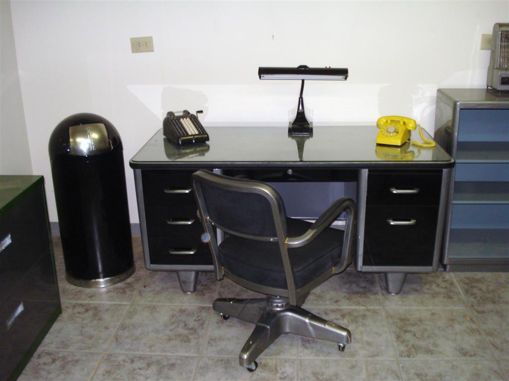 60" Allsteel Equipment Pontoon Leg Tanker Desk - Retro Office Inc