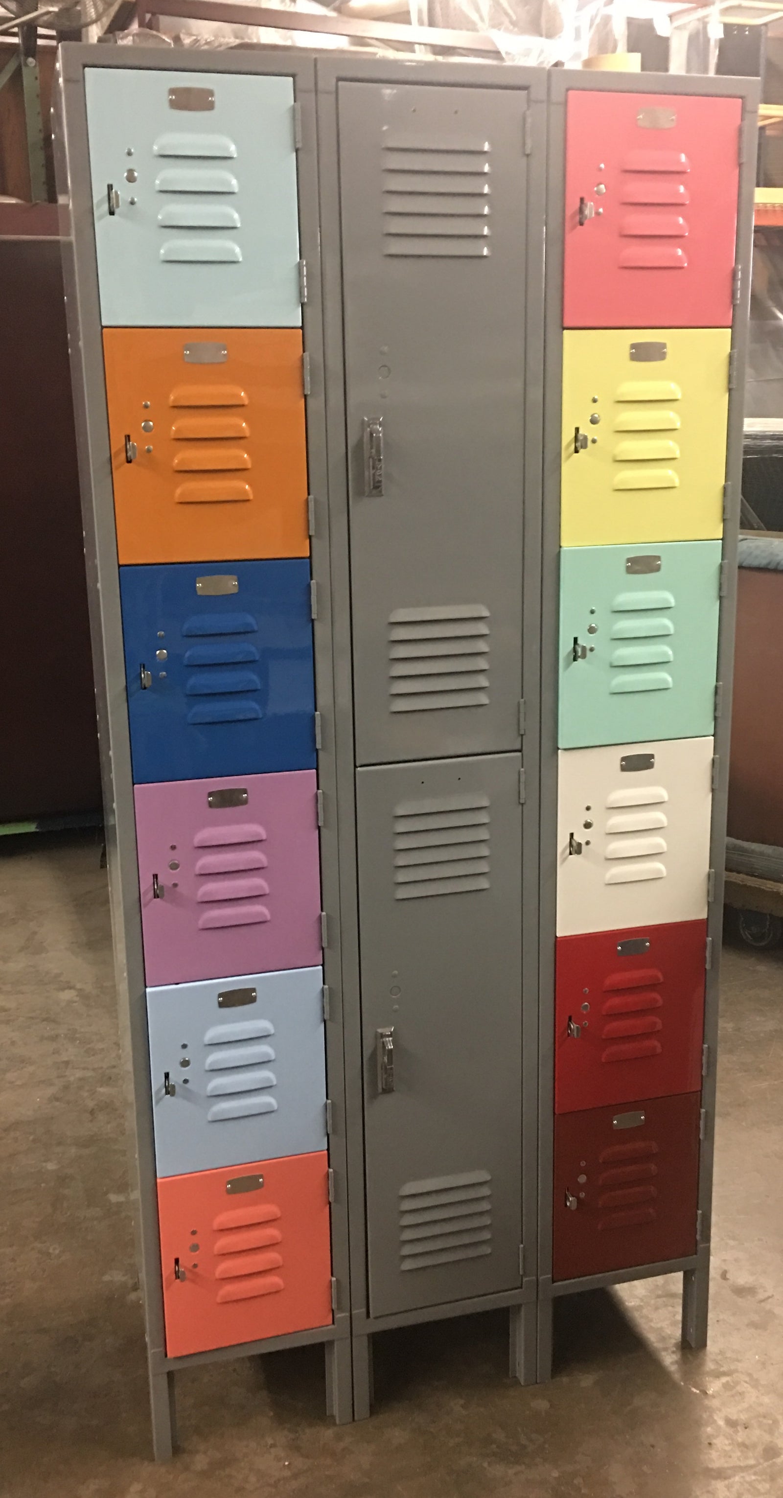 Vintage Steel Purse Lockers - Retro Office Inc