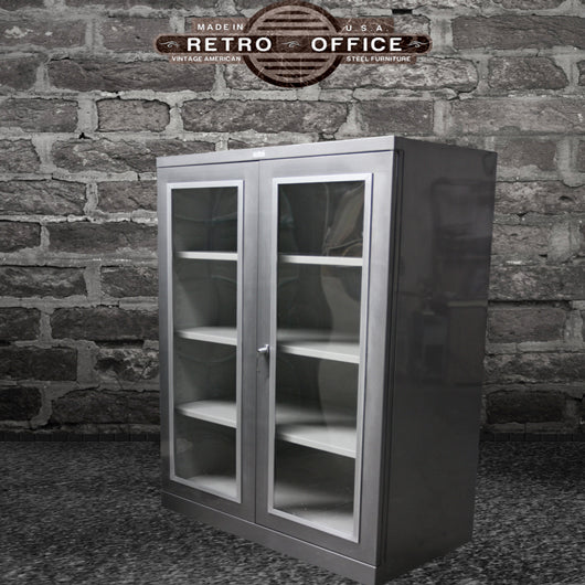 Vintage Medical Cabinet / Storage Cabinet - Retro Office Inc