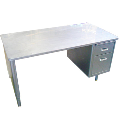 78" Oversized Single Pedestal Tanker Desks - Retro Office Inc