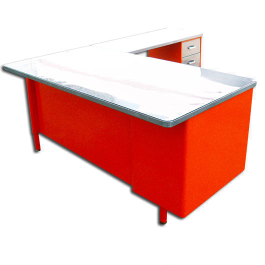 78" McDowell & Craig Tanker Desk With Return - Retro Office Inc