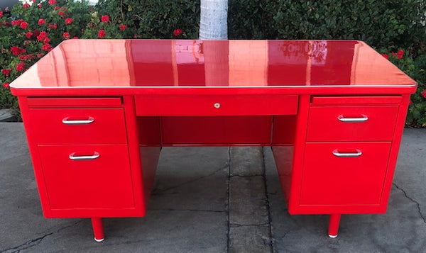 60" Steelcase Vintage Tanker Desk - Retro Office Inc