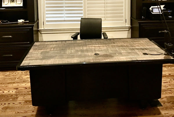 80" Custom Vintage Tanker desk - Retro Office Inc